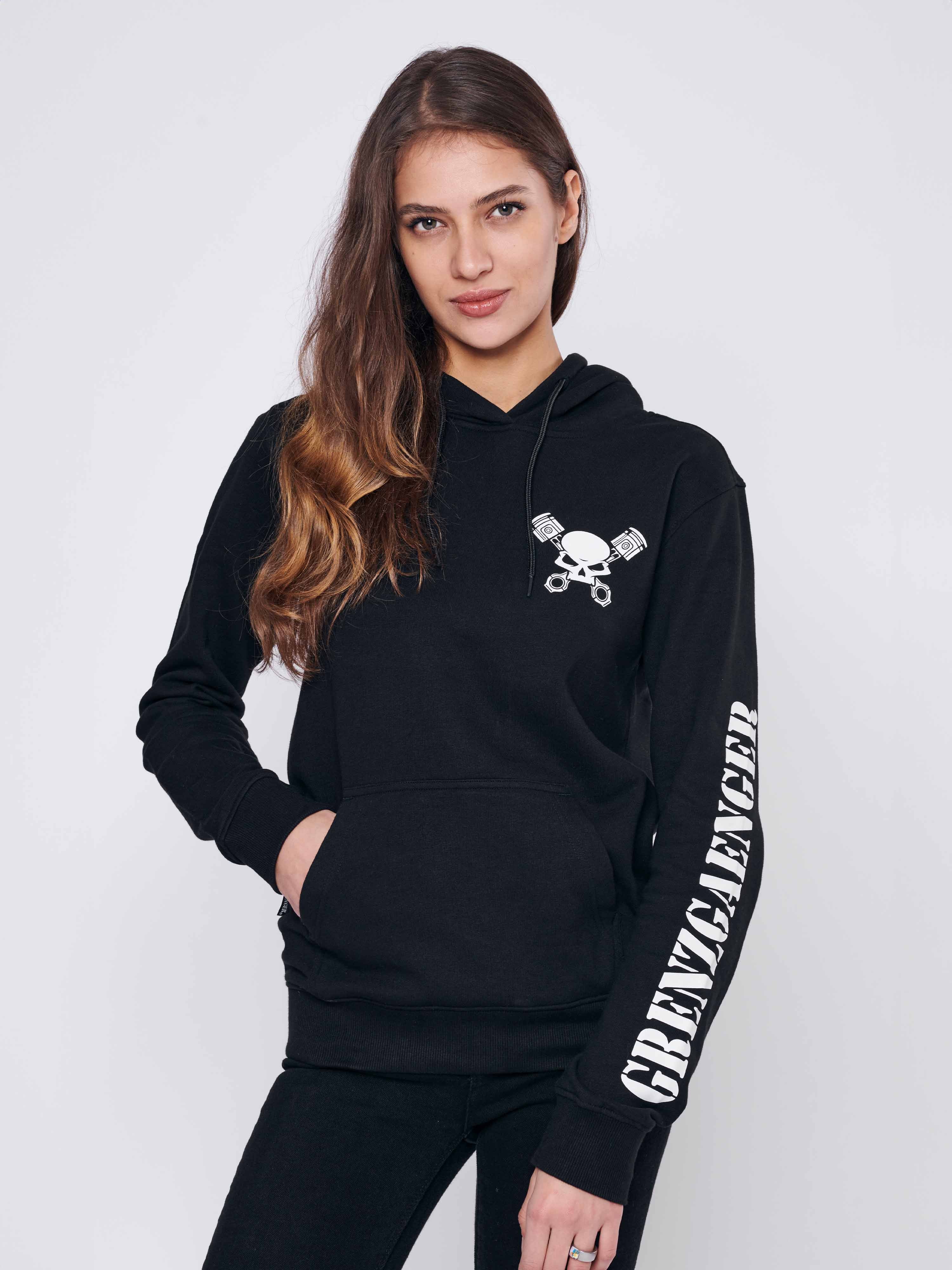 Skull Hoodie Women Black