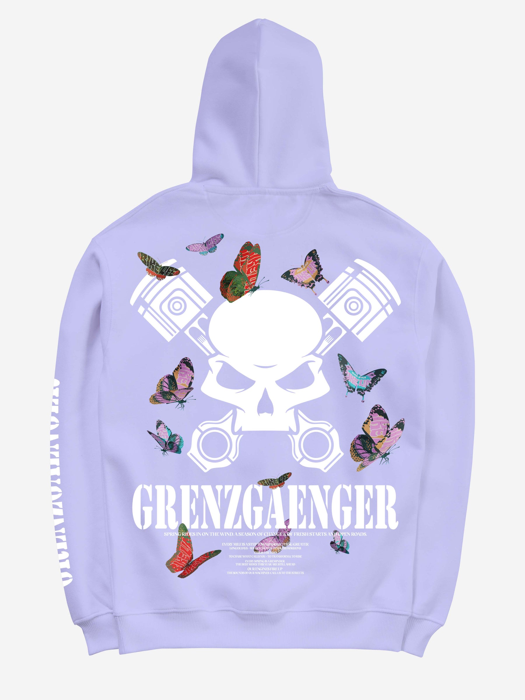24h Grenzgaenger Butterfly Hoodie - light purple